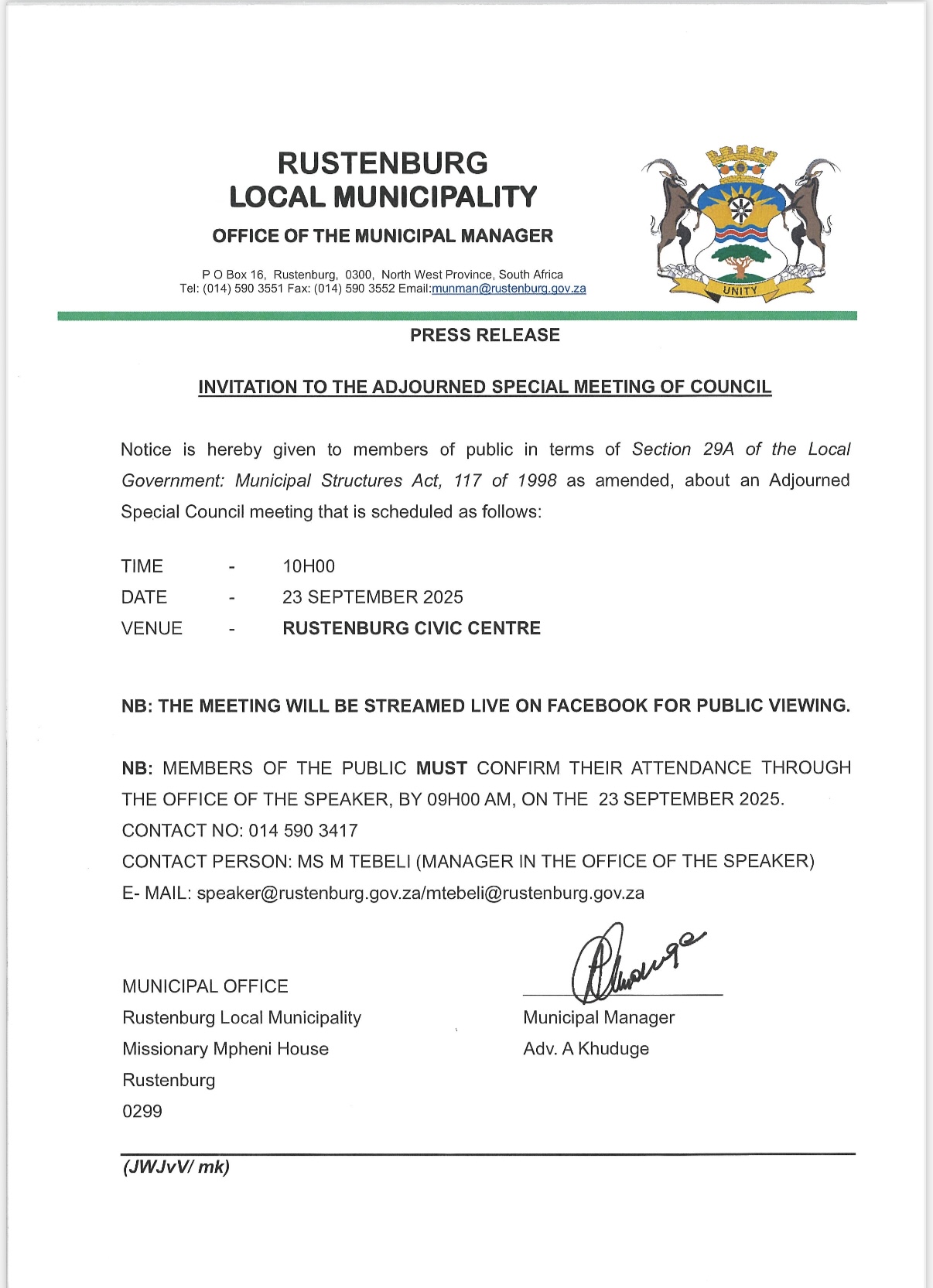 Rustenburg Local Municipality